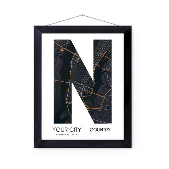 Los Angeles City Map Print | Poster City Map | Home Decor | Traveler G ...