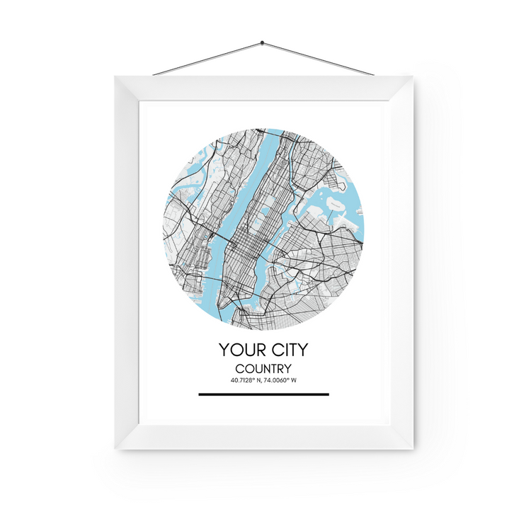 Los Angeles City Map Print | Poster City Map | Home Decor | Traveler G ...